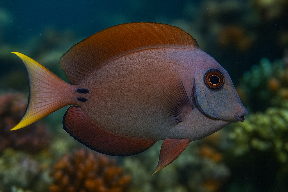 Spot-cheeked Tang / Lavender Tang – Chennai Marine Aquarium